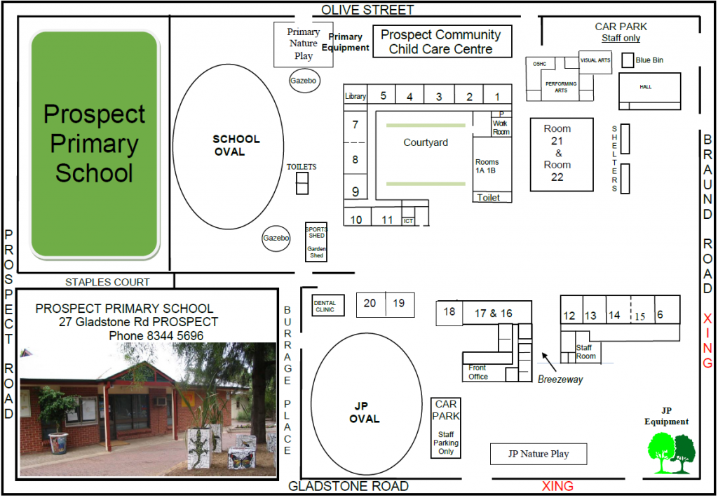 Map of School - Prospect Primary School